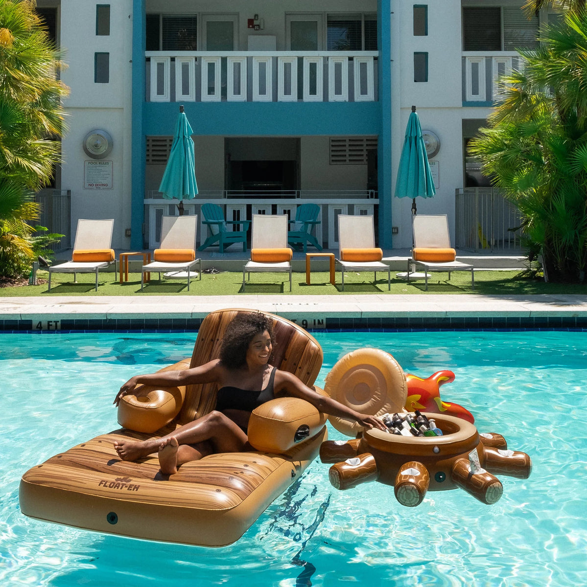 Campfire Cooler - Inflatable Floating Beverage Cooler – TN Pools